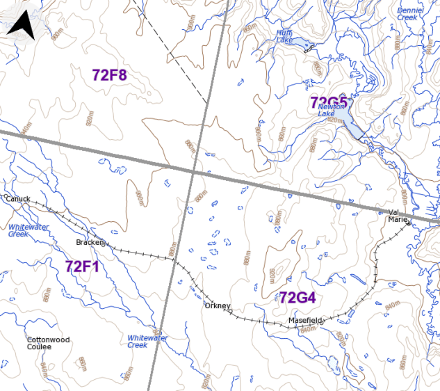 Frenchman River-International border region landform origins, southwest ...