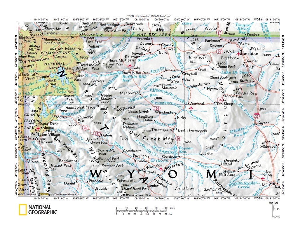 Yellowstone River drainage basin landform origins, Montana and Wyoming ...
