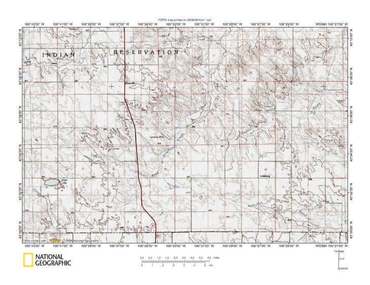 Keya Paha River-Niobrara River drainage divide area landform origins ...