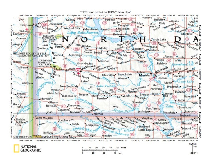 Cannonball River drainage basin landform origins, southwest North ...