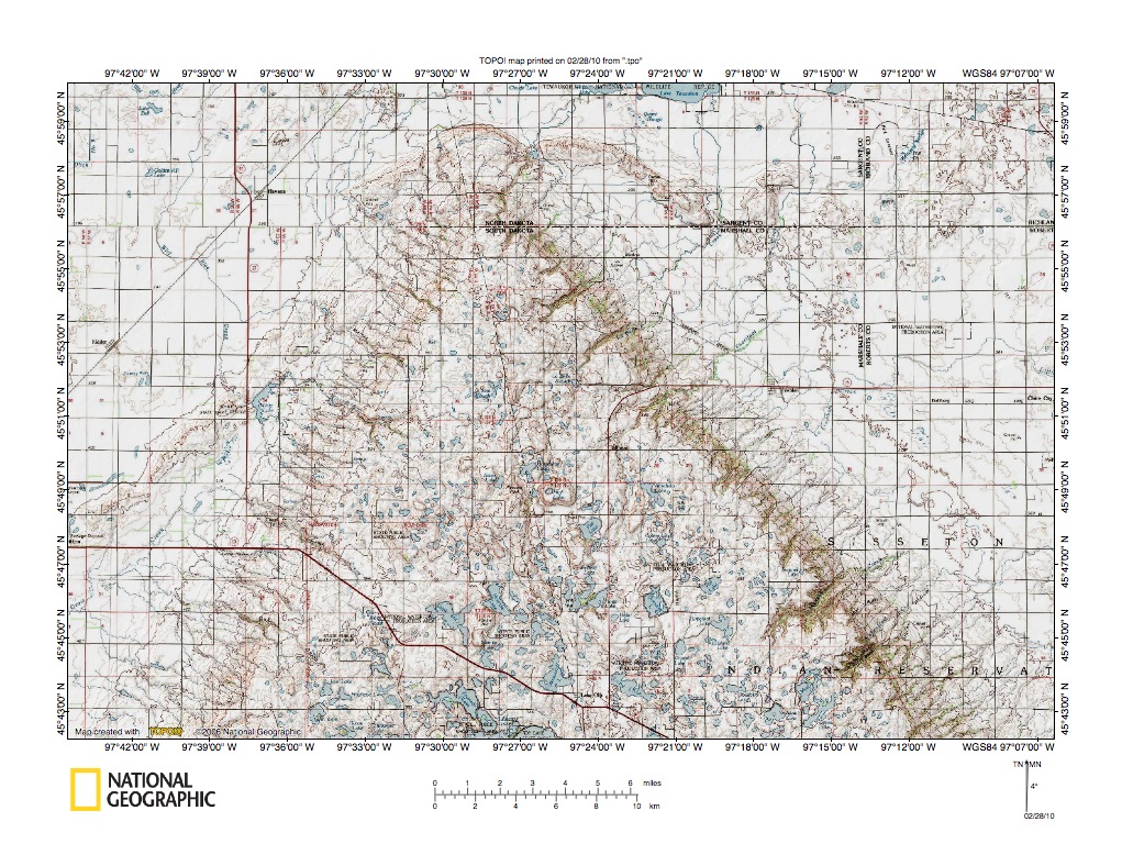 Missouri River-Missouri Escarpment drainage divide area landform ...